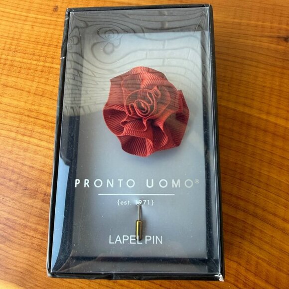 Pronto Uomo | Accessories | Pronto Uomo Elegant Rose Label Pin Chest ...